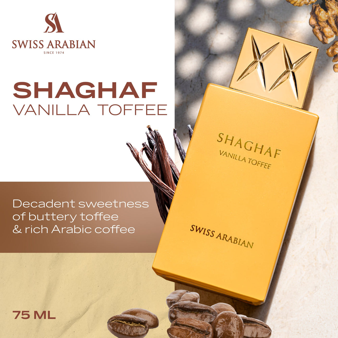 SHAGHAF VANILLA TOFFEE – Swiss Arabian US